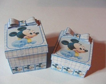 Dolls House Miniature Blue Baby Boxes & Bags Download