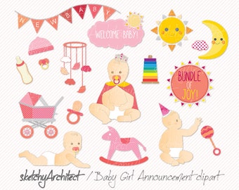 Popular items for new baby clipart on Etsy