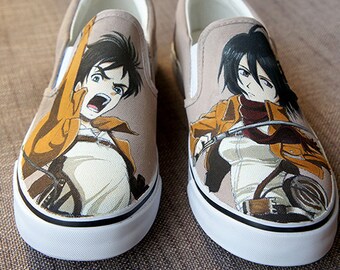Attack on titan shoes. FREE SHIPPING! Anime kawaii Shoes. Advancing ...