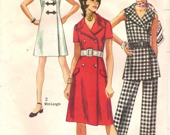 Simplicity 7671 Mini A-line Dress with Tie by PatternPeddler