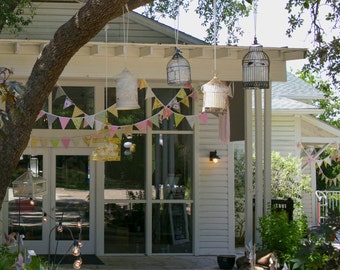 Custom Bunting 9 Large Fabric Flags Featuring by StarlitNestGifts