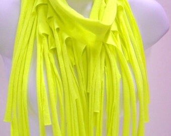 Popular items for neon yellow scarf on Etsy