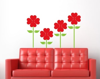 Unique flower vinyl related items | Etsy