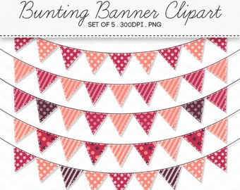 Valentine bunting | Etsy