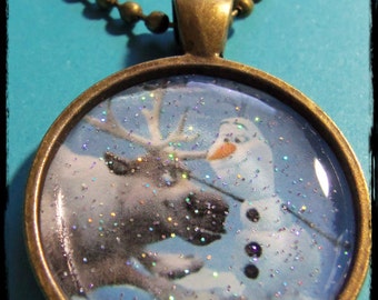 Frozen Bronze metal pendants