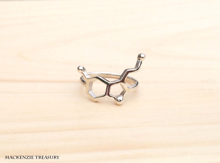 Serotonin Molecule Ring Chemistry Ring Molecule Happiness