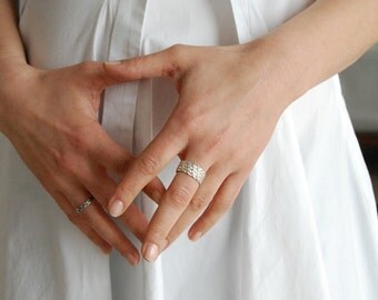 Basket weave ring | Etsy