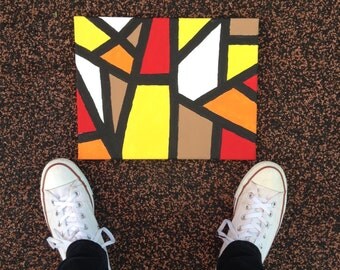 Color block painting | Etsy