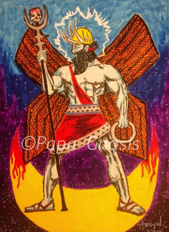 Items similar to Sin/Nanna Rising (Babylonian/Sumerian Moon God) on Etsy