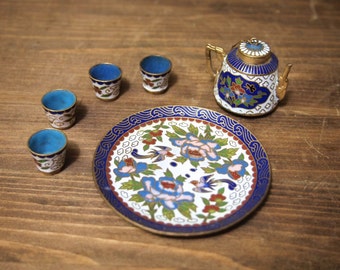 Popular items for enamel tea set on Etsy
