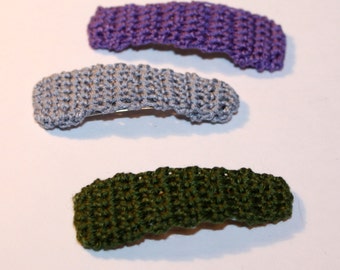 Hair clip crochet | Etsy