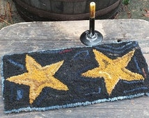 Popular items for primitive hooked rug on Etsy