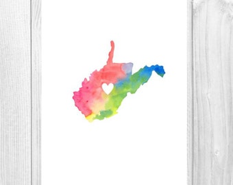 Popular items for love west virginia on Etsy