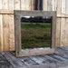 Rustic Decor Reclaimed Wood Mirror Man Cave Industrial