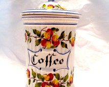 Popular items for vintage coffee jar on Etsy