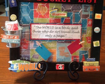Handmade Travel Bucket List / Unique Gift Idea Perfect for Graduation ...
