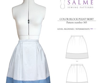 Pintuck Blouse PDF Sewing pattern by Salmepatterns on Etsy