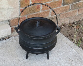 Cast Iron Cauldron.,Pot Belly Cauldron,Three Legged Cauldron,Witch's ...