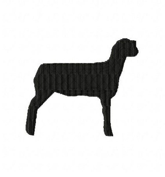 Show Lamb MINI Machine Embroidery Design Made To Match Filled