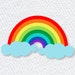 Rainbow Party PRINTABLE Rainbow Decals INSTANT DOWNLOAD from