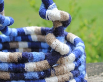 Coiled rope basket | Etsy