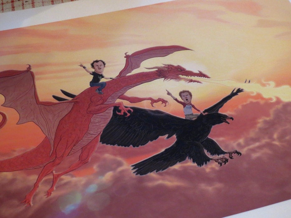 Step Brothers Nighthawk and Dragon giclee print