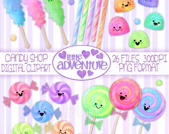 Candy shop clipart | Etsy