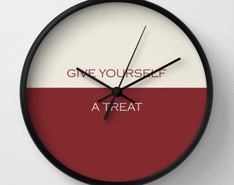 Triangles Wall clock Multicolor Triangles Retro Wall by adidit