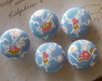 Popular items for bunny buttons on Etsy