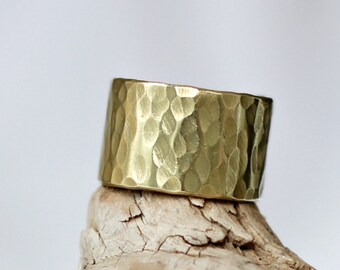Thick gold ring | Etsy