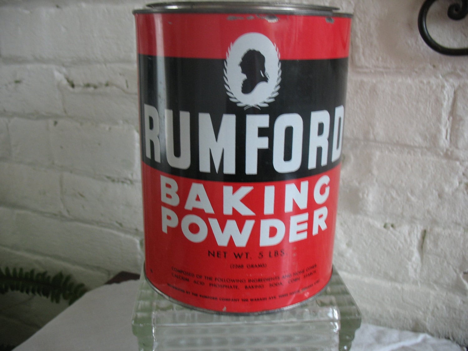 Vintage Rumford Baking Powder Tin/Canister 5lb.