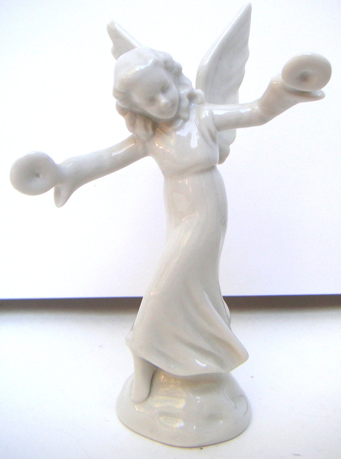 Vintage Porcelain Angels by Dresden Angel Figurines.