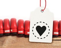 Popular items for small heart stamp on Etsy