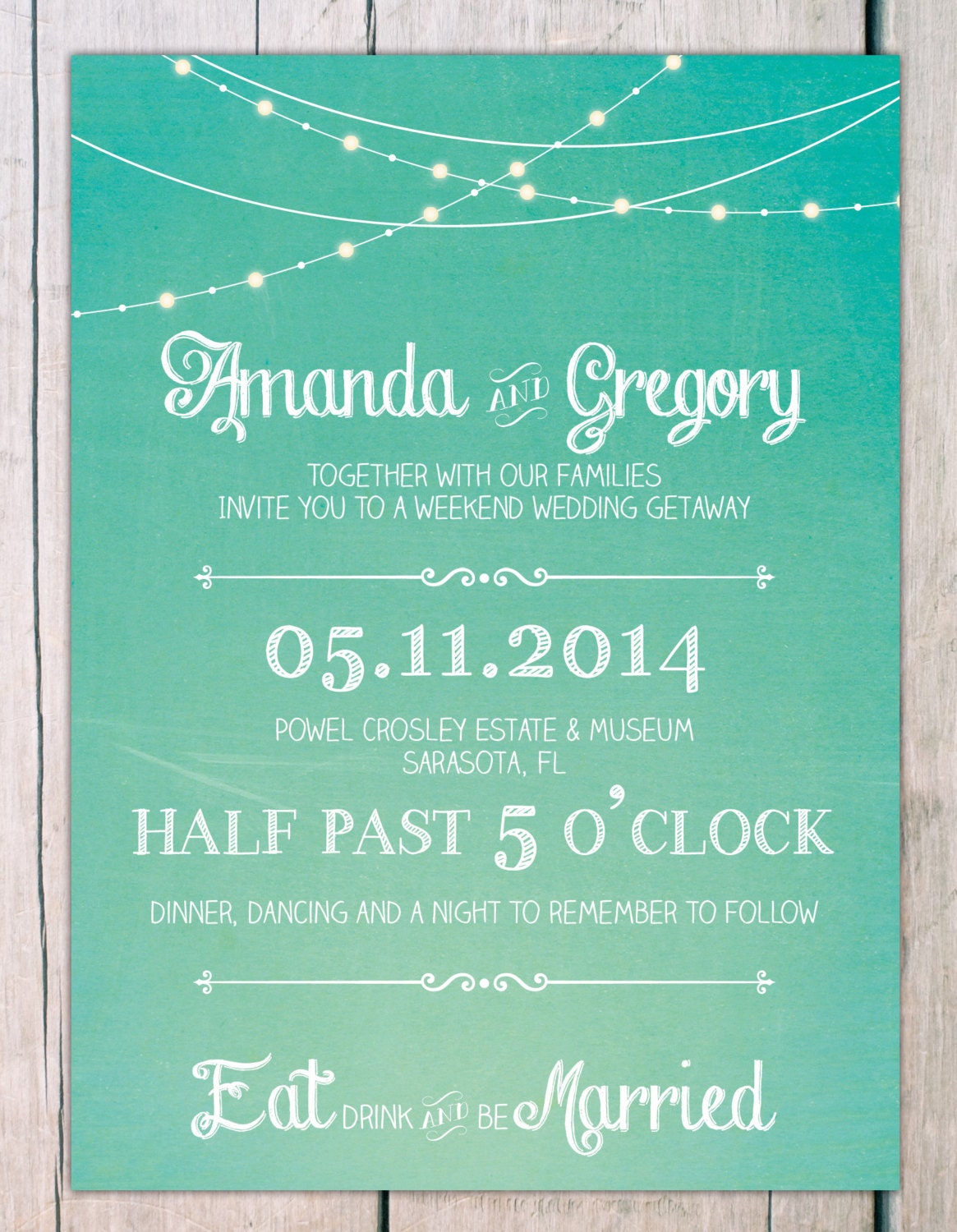 Invitation – Lights – OnePaperHeart – Stationary & Invitations