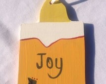 Popular items for joy ornament on Etsy