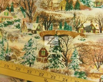 Outdoor scene fabric | Etsy