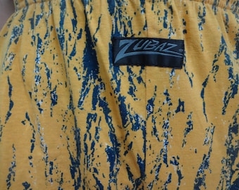 Wicked cool vintage Blue and Yellow Zubaz pants