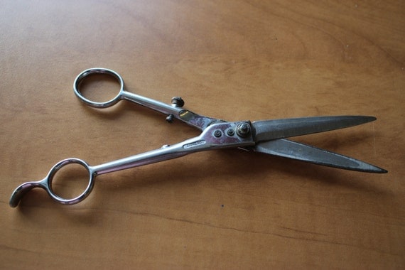 Vintage Barber Scissors Supercut 22 Detroit Great Working