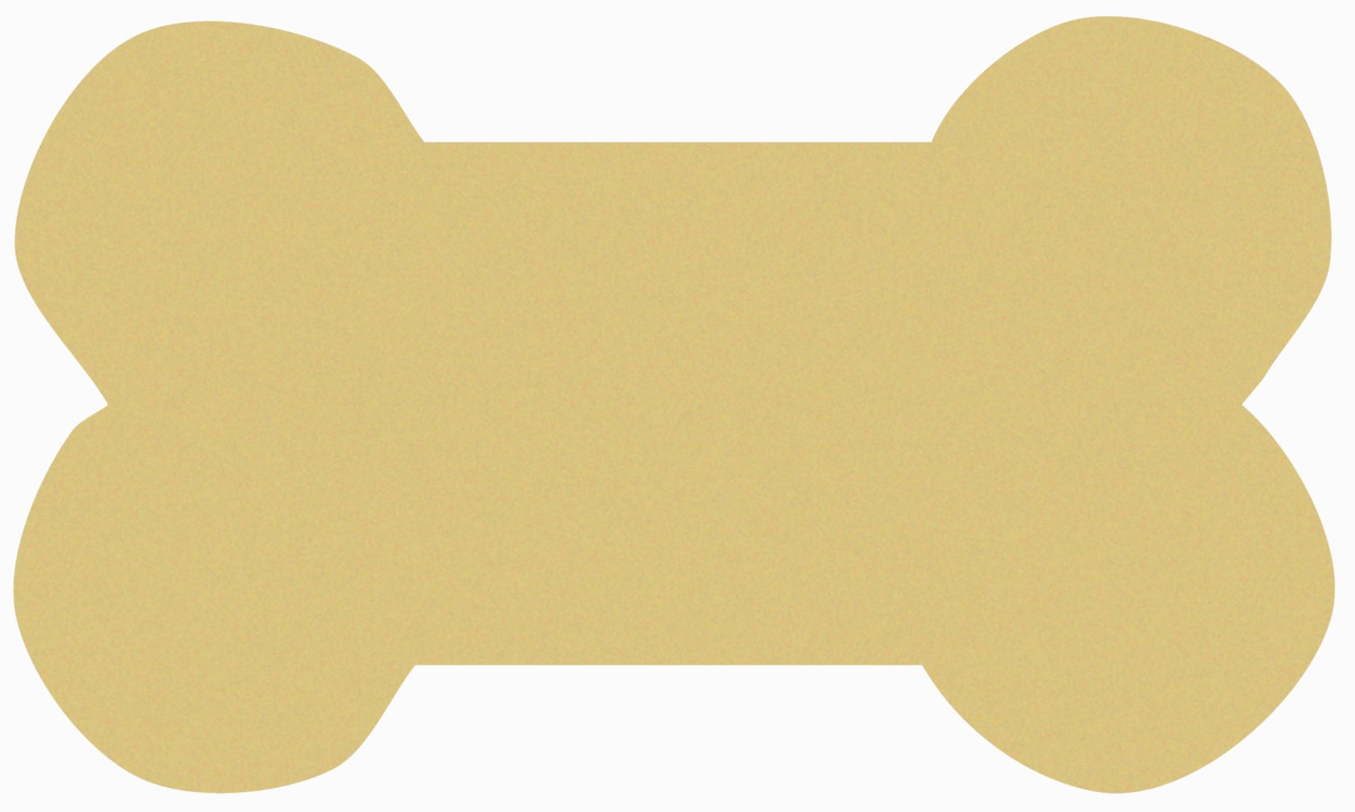 DOG BONE Unfinished Wooden Craft Shape Do-It-Yourself