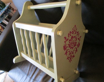 Popular items for wood magazine rack on Etsy