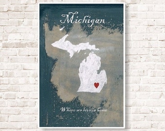 Michigan decor | Etsy