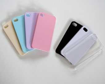 iPhone 4 4s case pastel colors kawaii DIY decora decoden, hard plastic ...