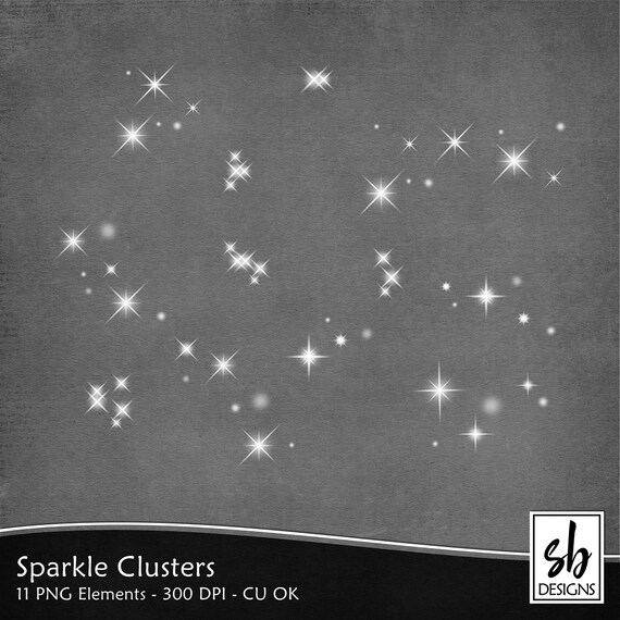 Sparkle Clip Art Sparkle Embellishments by SBdigitalDesigns