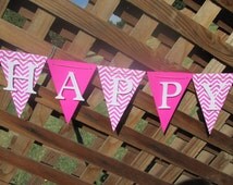 Unique hot pink banner related items | Etsy