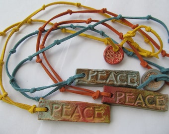 Items similar to 14K Yellow Gold Peace Cross Pendant, Cross Pendant ...