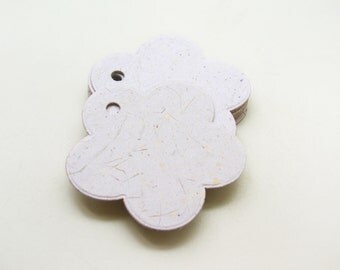 Flower shaped tags (10 pieces)