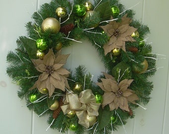 Unique xmas wreath related items | Etsy