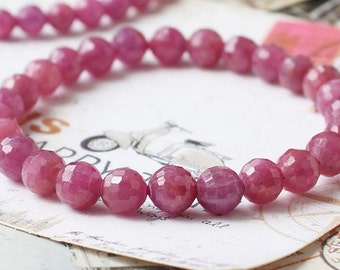 Real ruby bracelet | Etsy