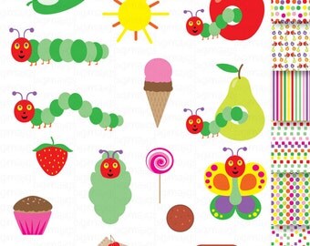 Caterpillar clipart | Etsy