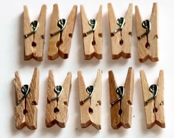 Wooden clothes pegs | Etsy